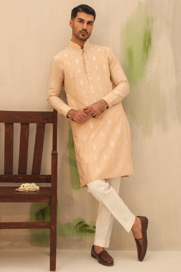Mayassar - Bare Beige Kurta Pajama – Emraan Rajput